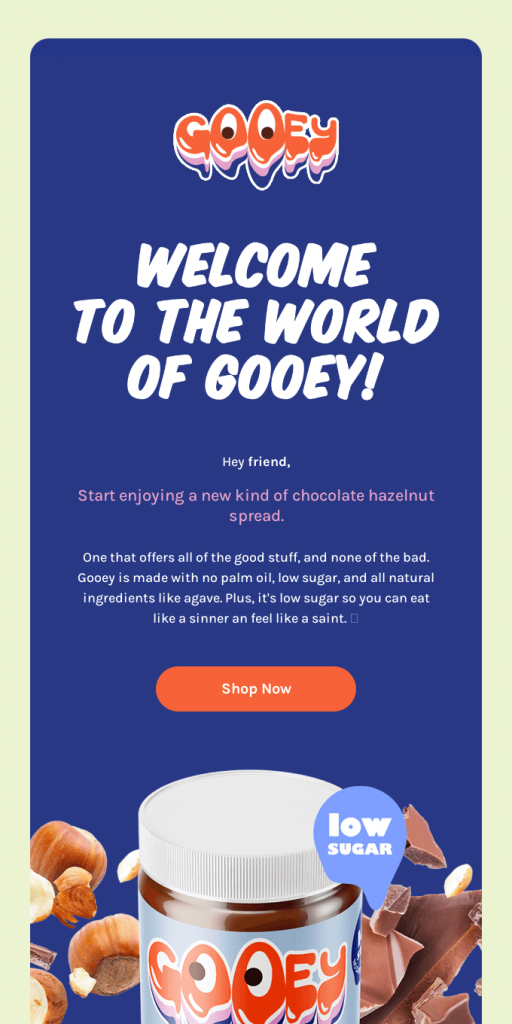 Welcome Email Template Examples for Food and Beverage Brands - RetainIQ