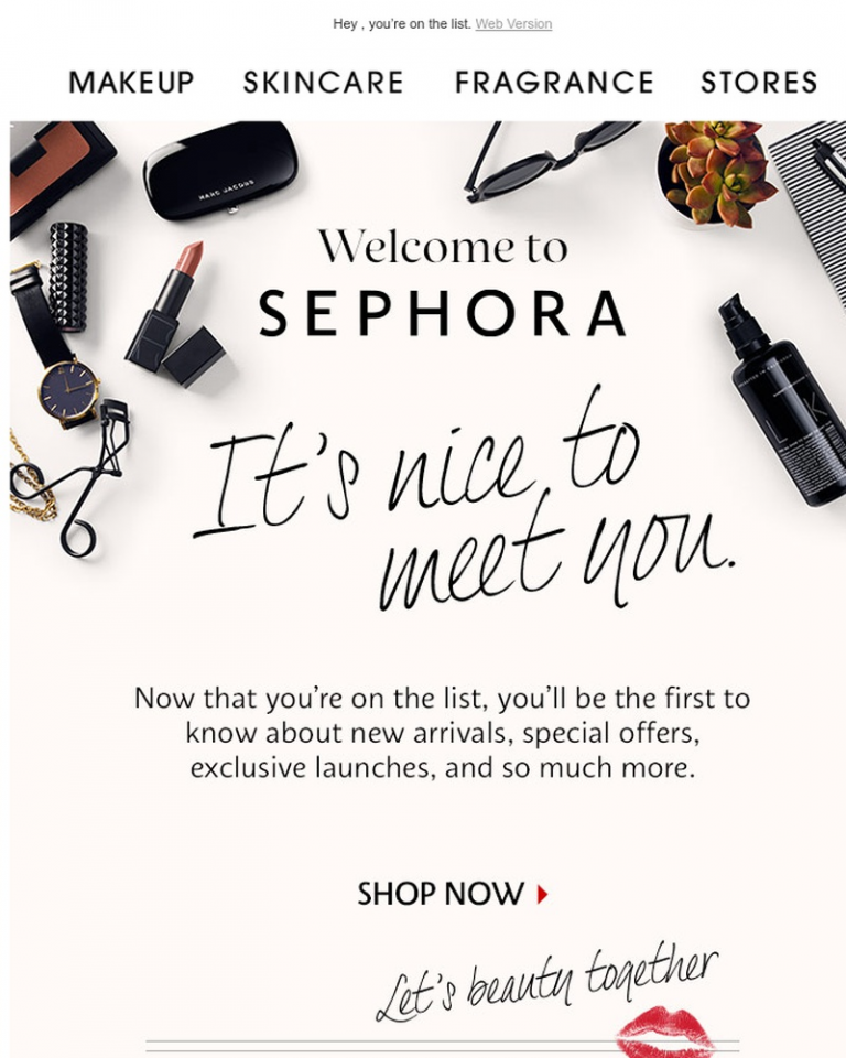 15 Welcome Email Examples in Beauty and Cosmetic Industry