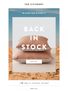 50+ Back in Stock Email Examples and Templates to Inspire Your Restock ...