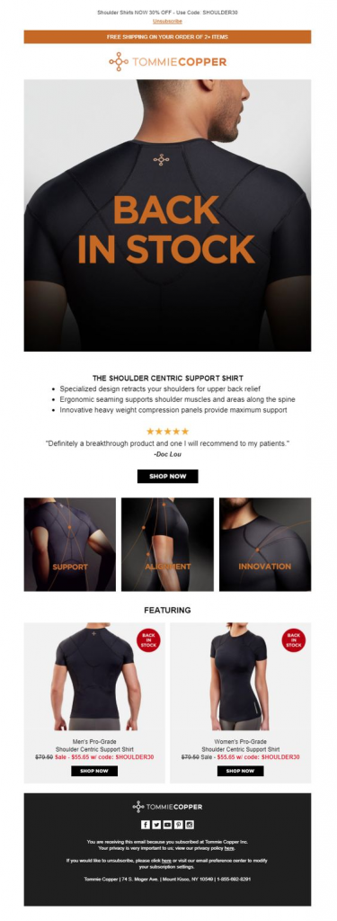 50+ Back in Stock Email Examples and Templates to Inspire Your Restock ...
